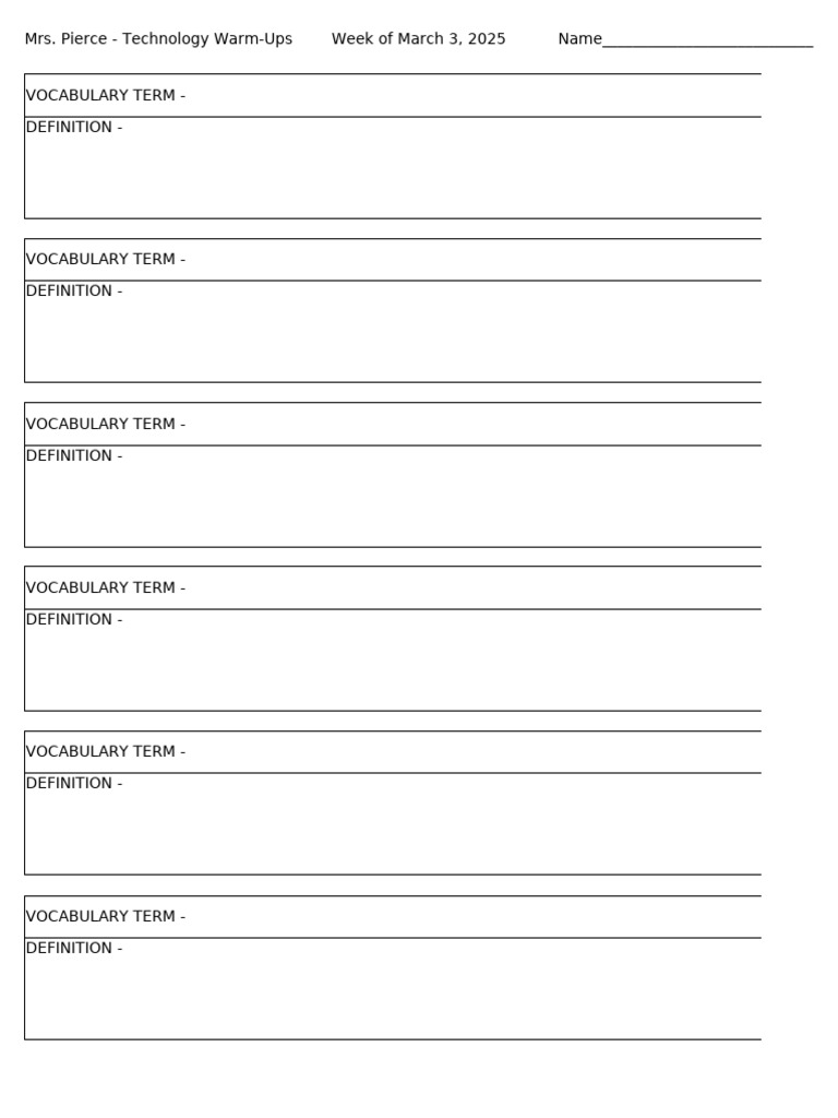 Computer Science Vocabulary | PDF
