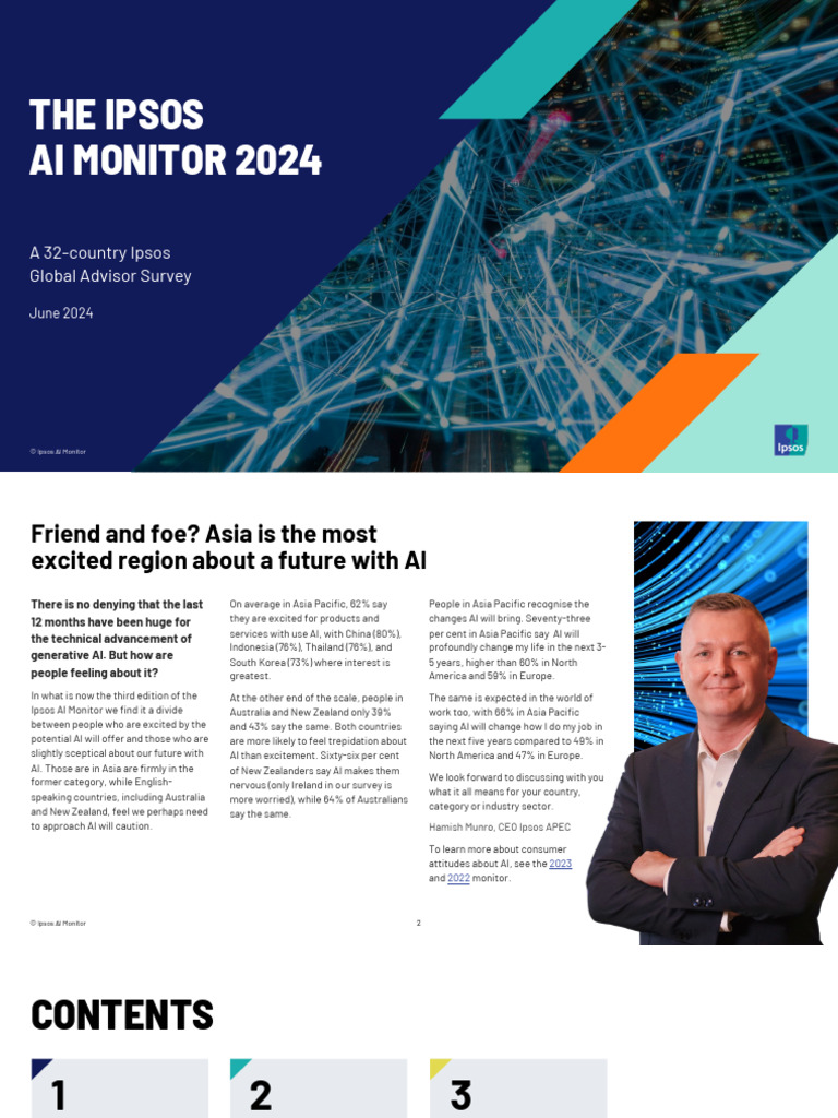 Ipsos AI Monitor 2024 Final APAC | PDF | Millennials | Artificial Intelligence