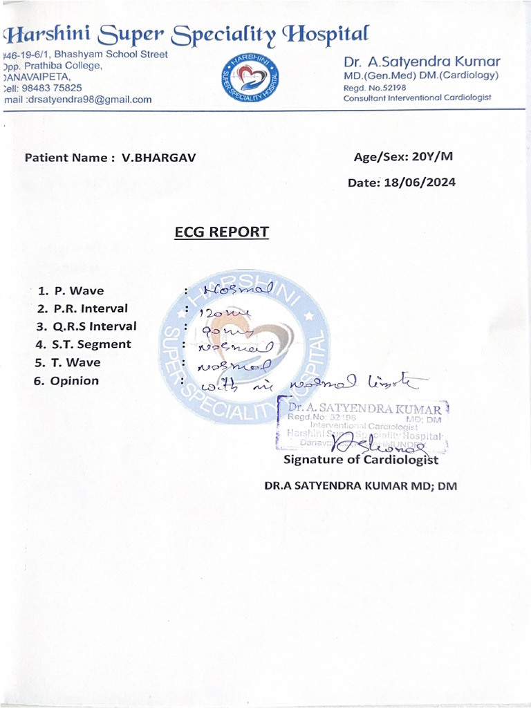 Ecg Reports | PDF