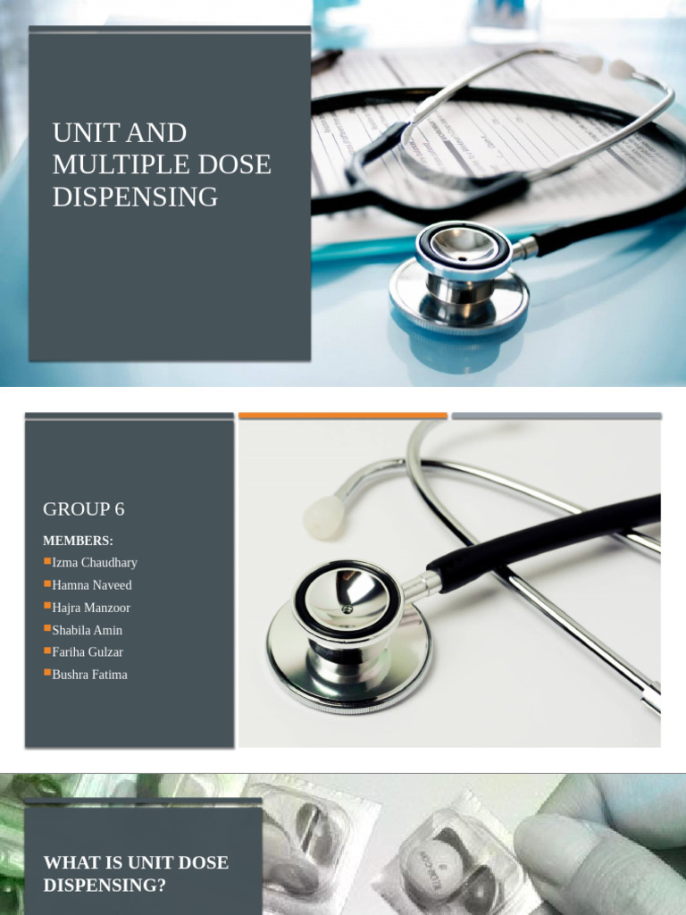 Unit Dose vs. Multiple Dose Dispensing | PDF | Pharmacy | Medical ...