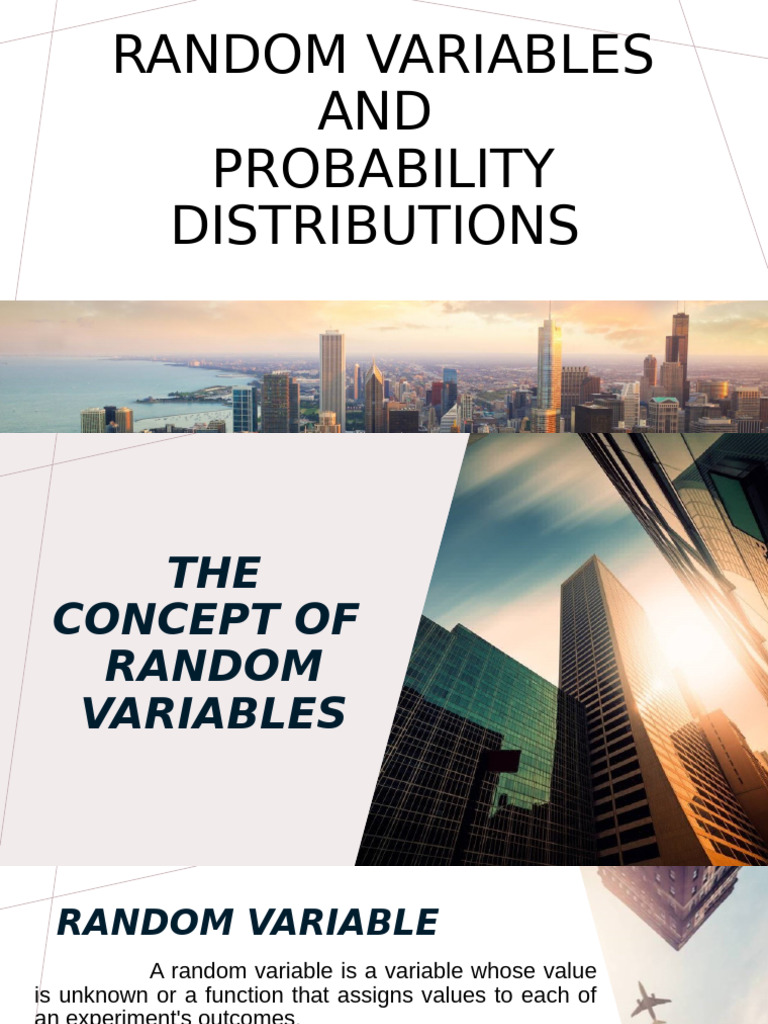 Random Variables and Probability Distribution | PDF | Probability Distribution | Statistics