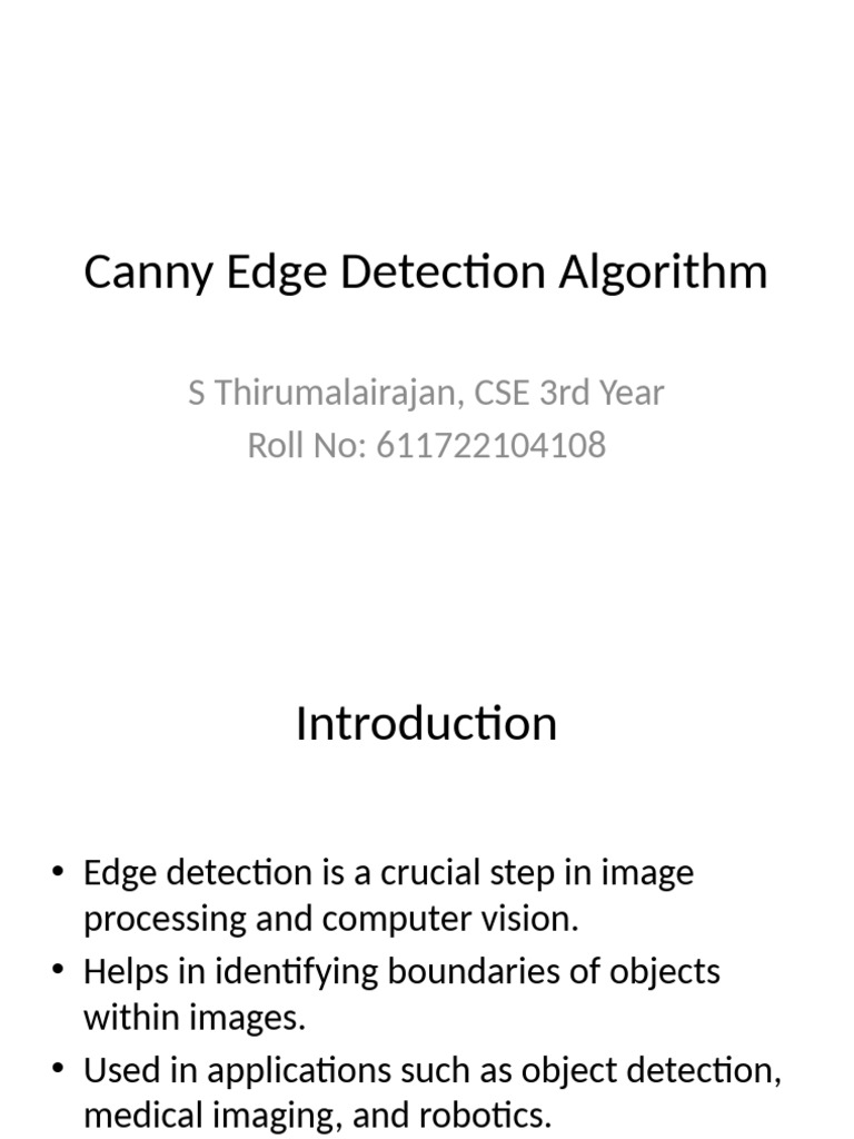 Canny Edge Detection Final | PDF | Graphics | Computer Vision