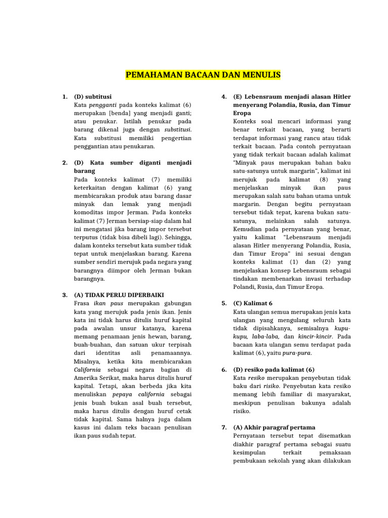 [Pembahasan] PBM dan PPU 016 | PDF