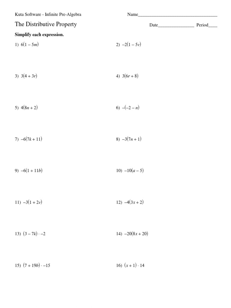 The Distributive Property | PDF