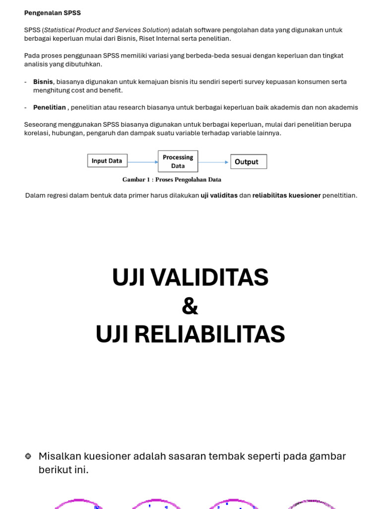 Uji Validitas & Reliabilitas #10 | PDF