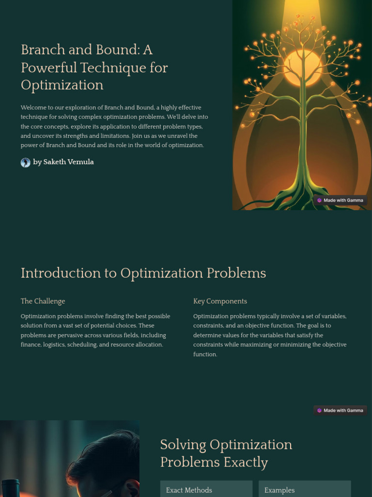 Branch and Bound A Powerful Technique For Optimization 2 | PDF | Mathematical Optimization ...