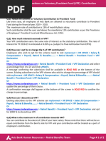 Employee VPF Contribution Application Form 1 | PDF