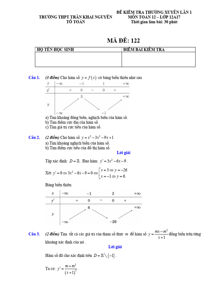 12a17 Lan1 Dapan De2 | PDF