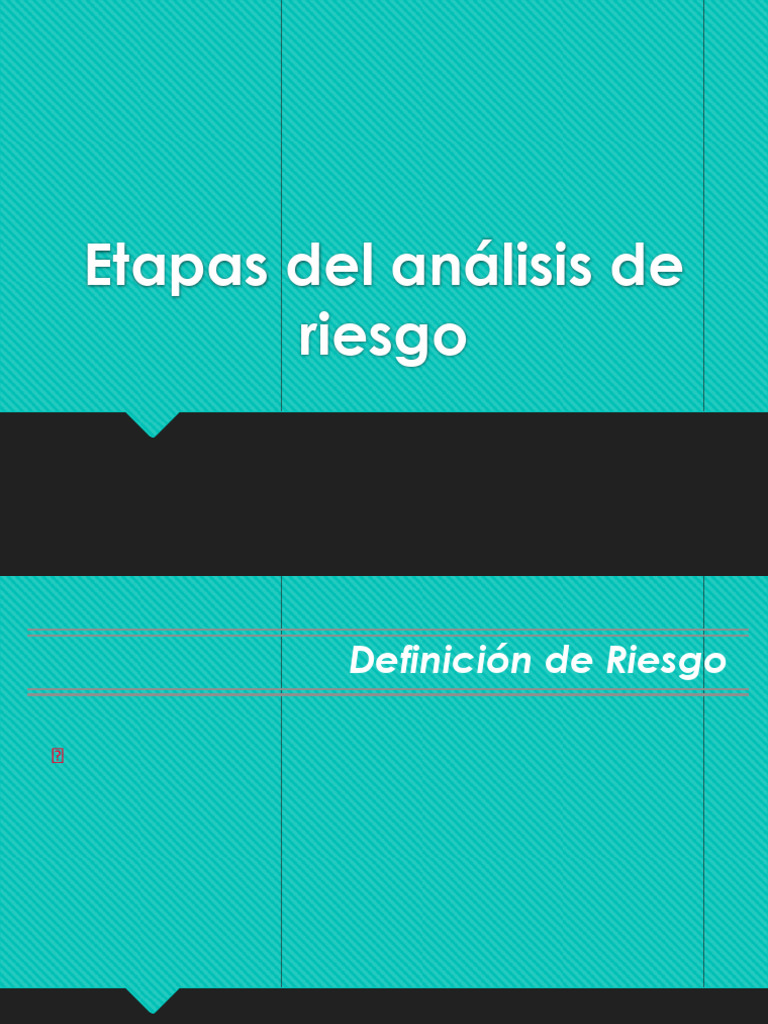 Etapas Del an-lisis de Riesgo | PDF | Riesgo | Probabilidad