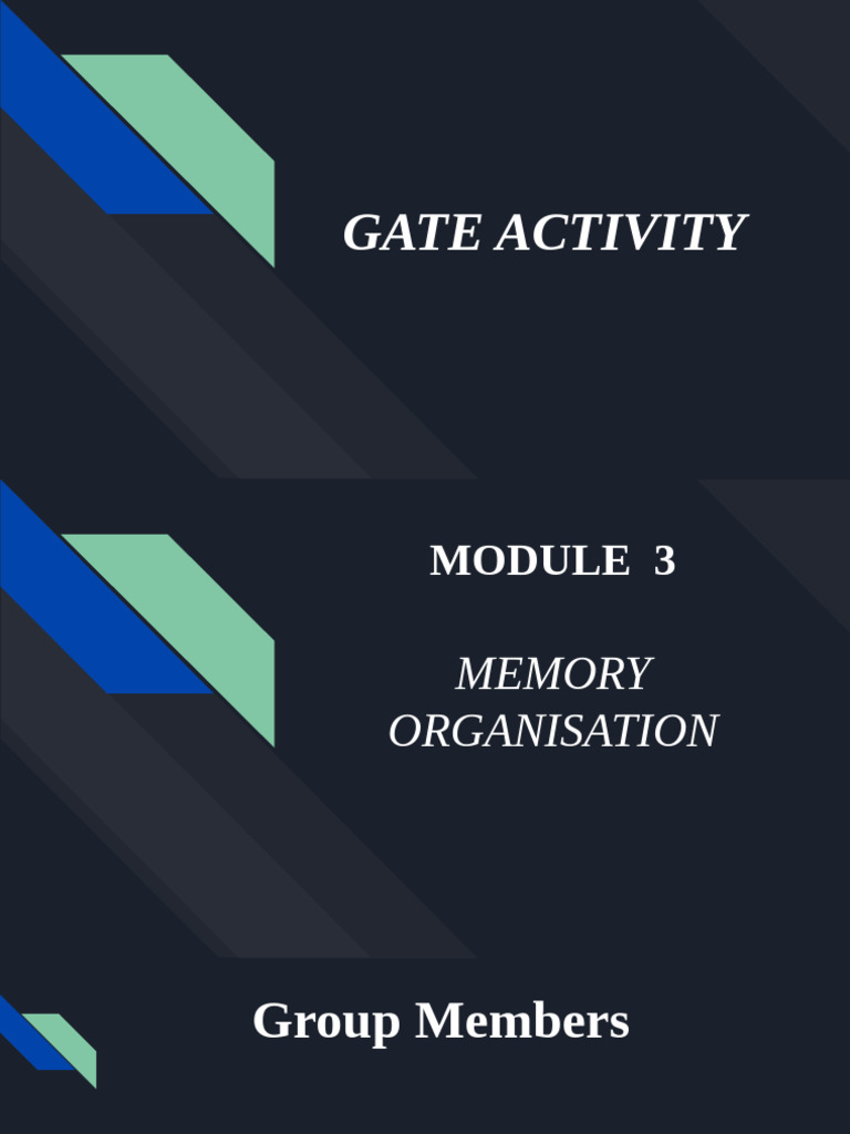 Dlca m3 Gate Activity | PDF | Cpu Cache | Computer Science