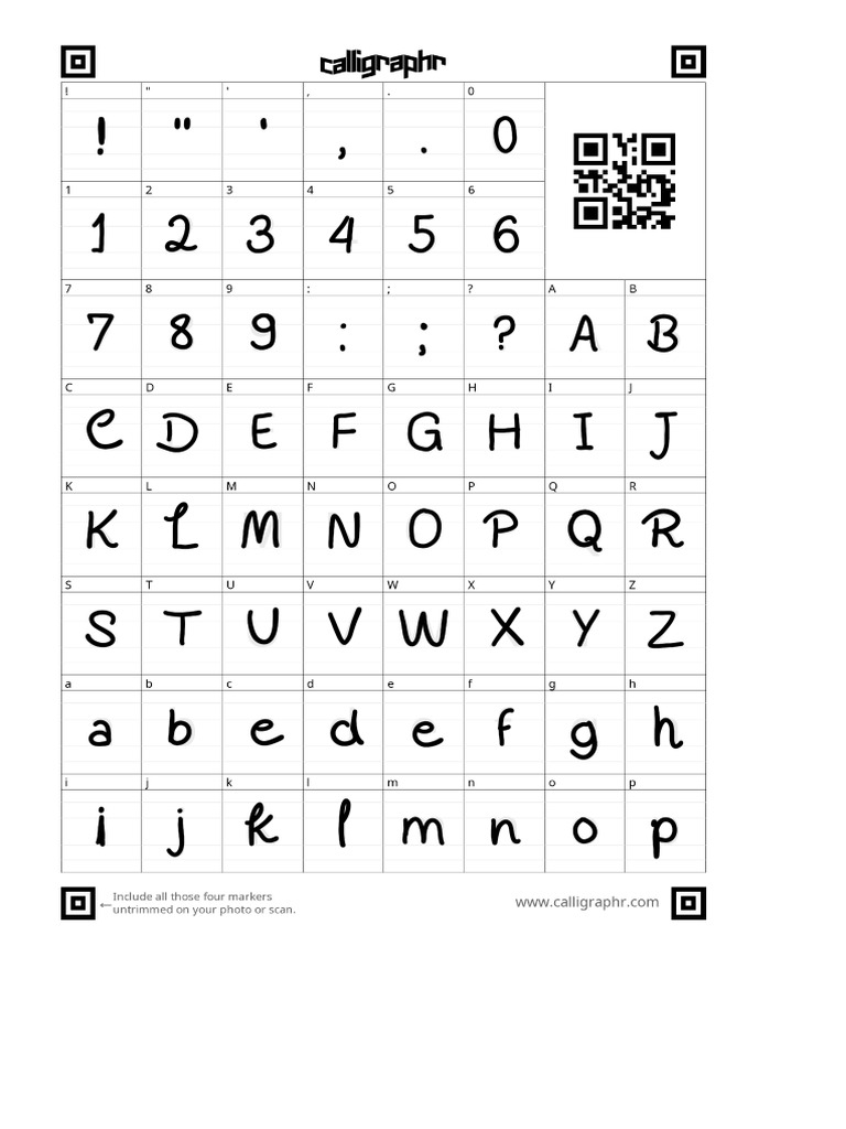 Calligraphr Template 2 | PDF