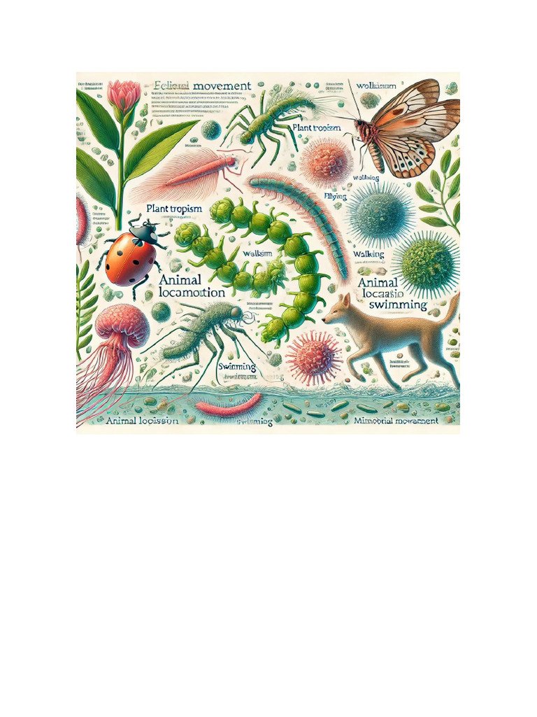 Tirik Organizmlarning Harakatlanishi1 | PDF