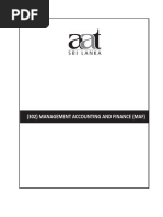 2024 July Maf | PDF | Management Accounting | Financial Accounting