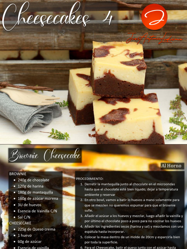 Recetario Choco Cheescakes | PDF | Tarta de queso | Cocinando