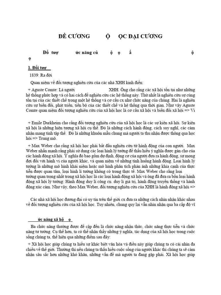 XHH đề cương pro 2 | PDF