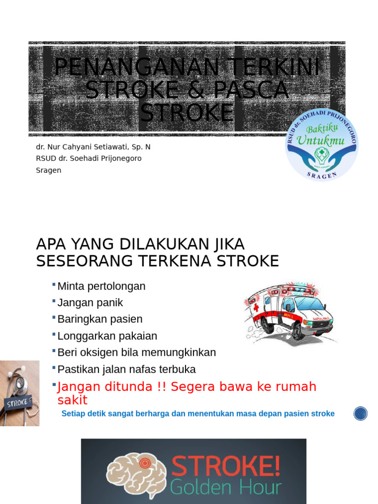 Penanganan Stroke dan Trombolisis | PDF