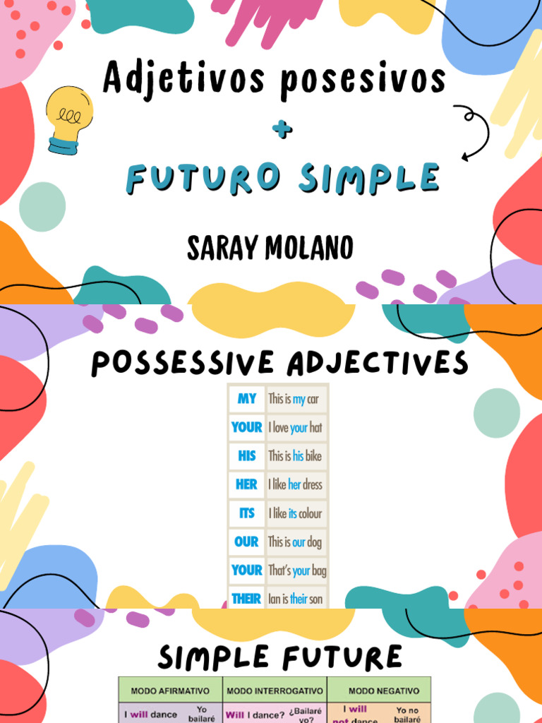 Adjetivos Posesivos | PDF