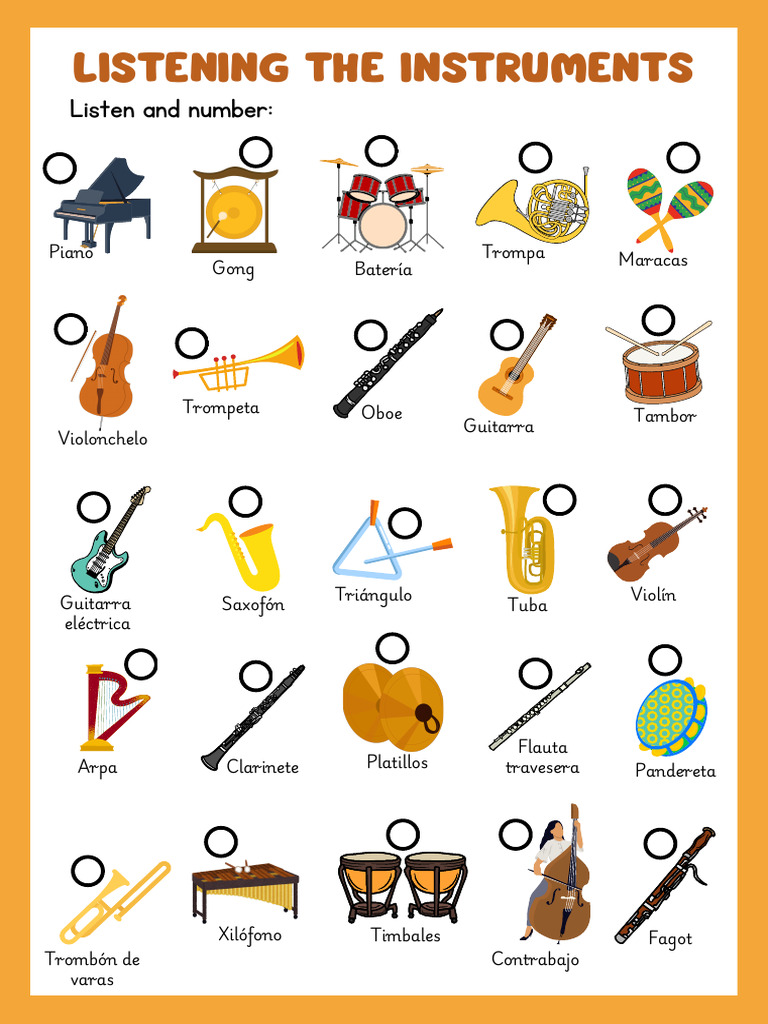 Instrumentos Musicales Listening | PDF