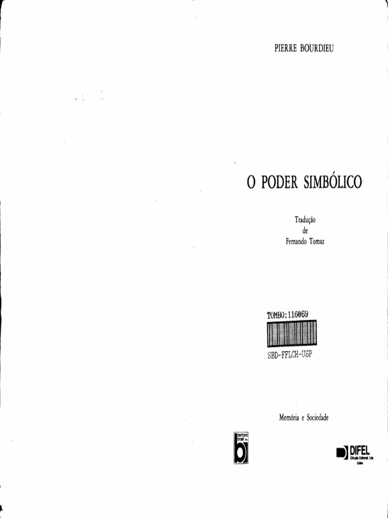 Pierre Bourdieu - O Poder Simbolico | PDF