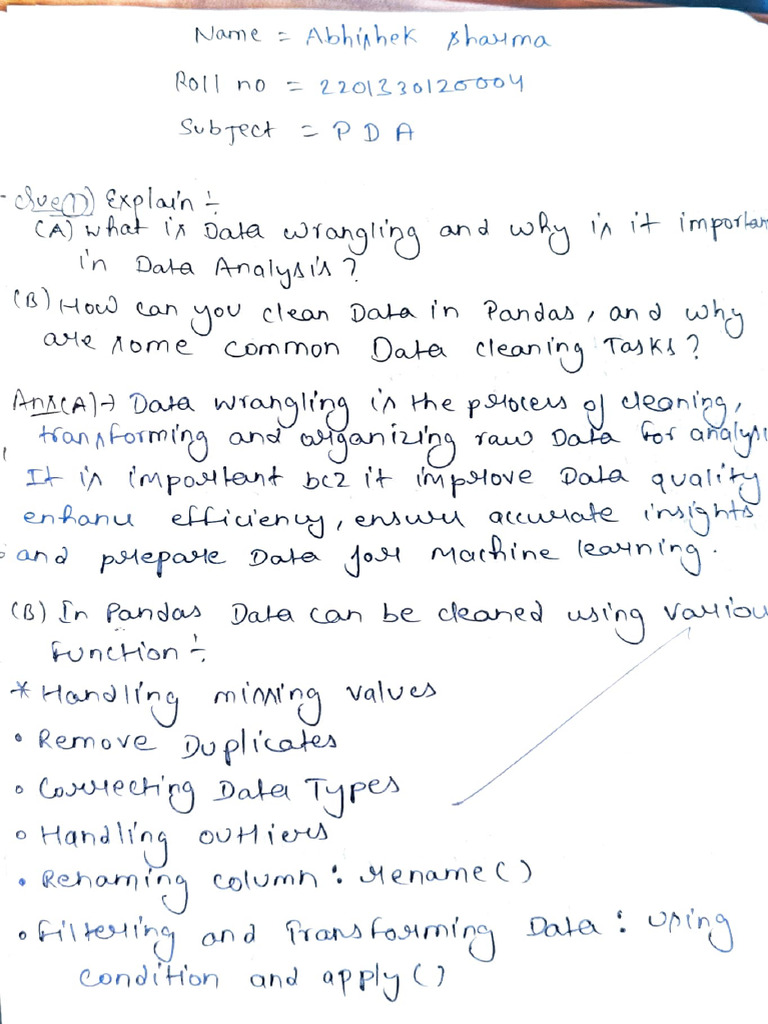 Abhishek Pda Assignment | PDF