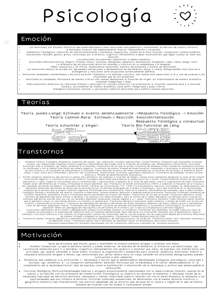 Psicología | PDF | Las emociones | Ansiedad