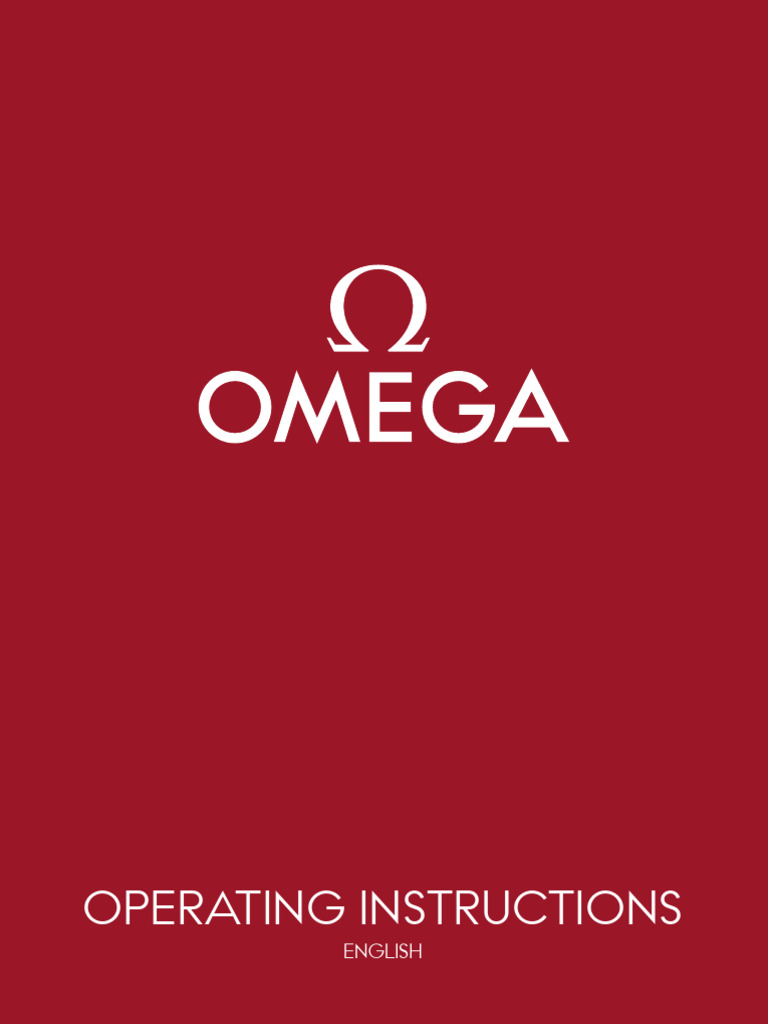 OMEGA Operating Instructions en | PDF | Rechargeable Battery
