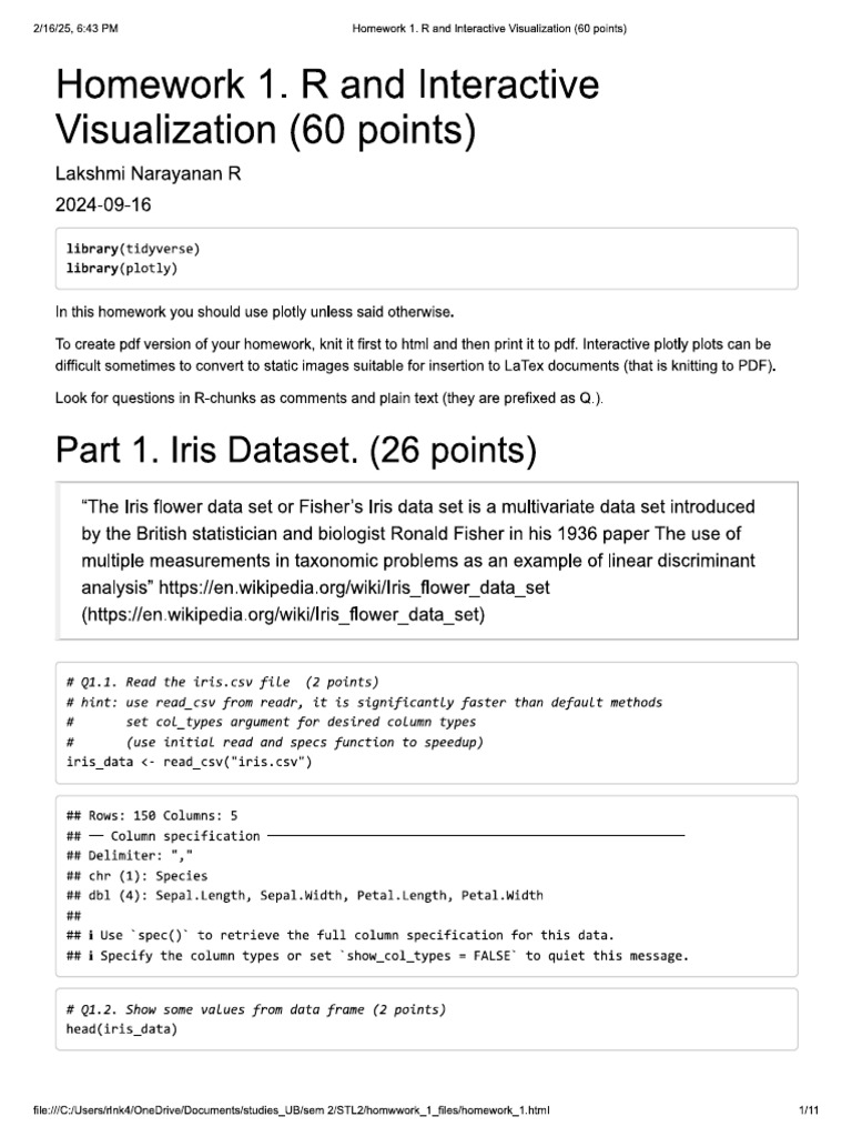 Homework 2 Lrangana SDM 2 | PDF