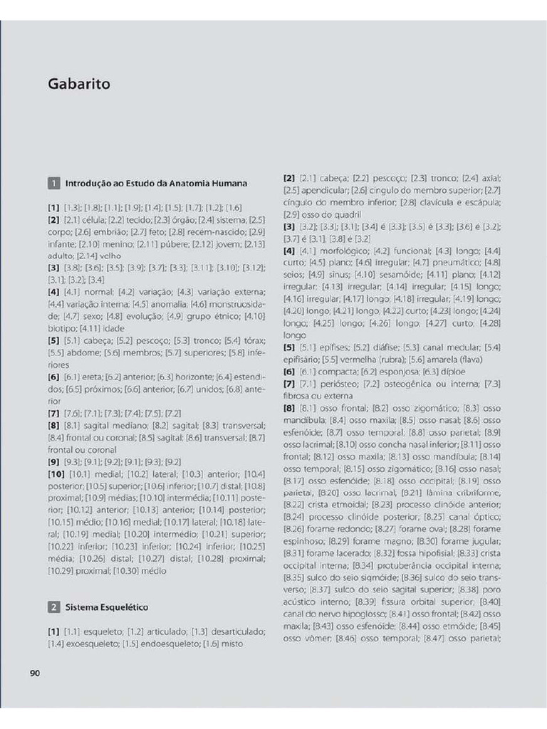 Gabarito Exercicios | PDF