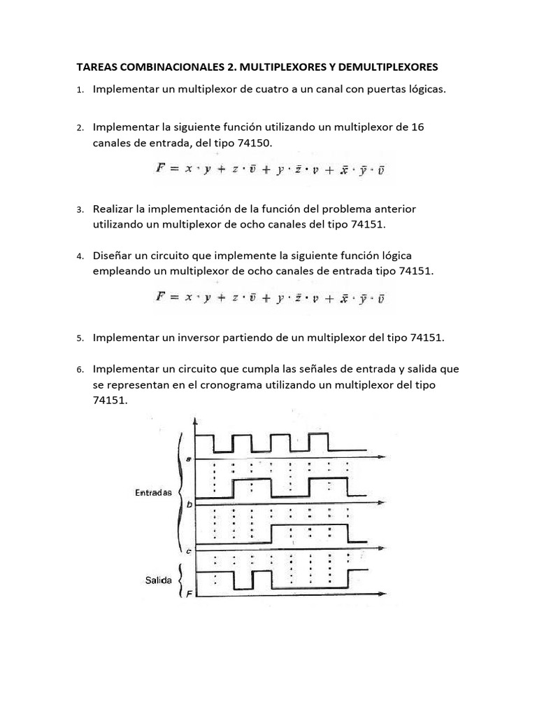 Multiplexores y Demultiplexores | PDF