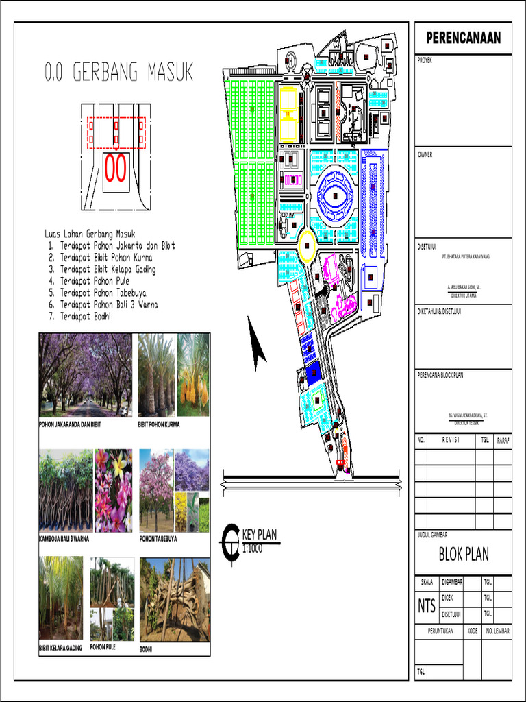 Rencana Block Plan Proyek PT. Bhatara | PDF