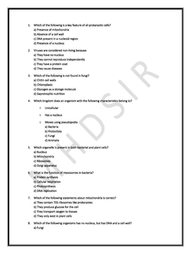 Mandatory Homework (Batch Oct) | PDF | Cell (Biology) | Cell Biology