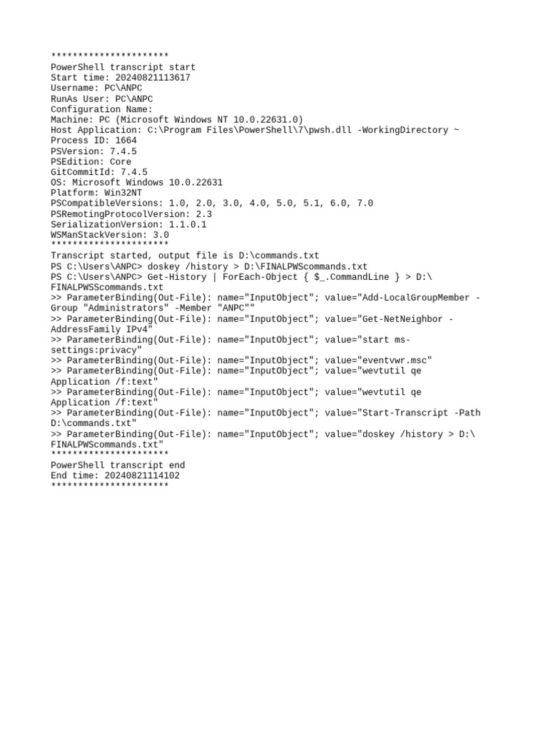 Commands | PDF