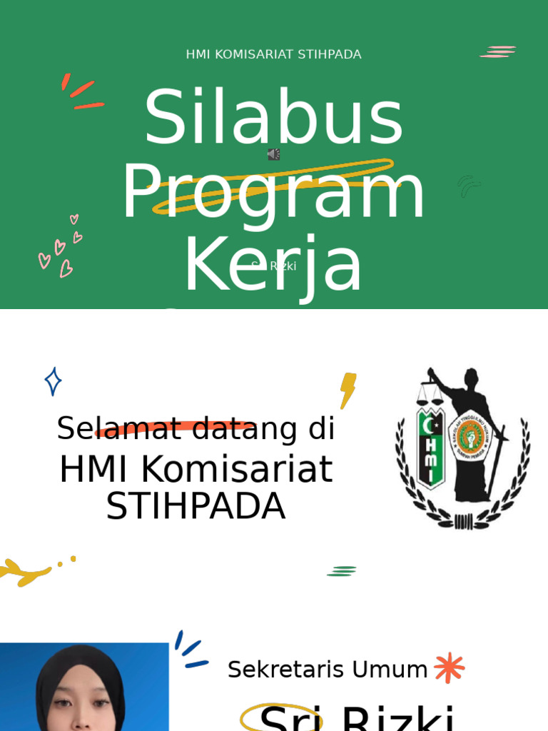 Silabus Program Kerja Sekum HMI STIHPADA | PDF