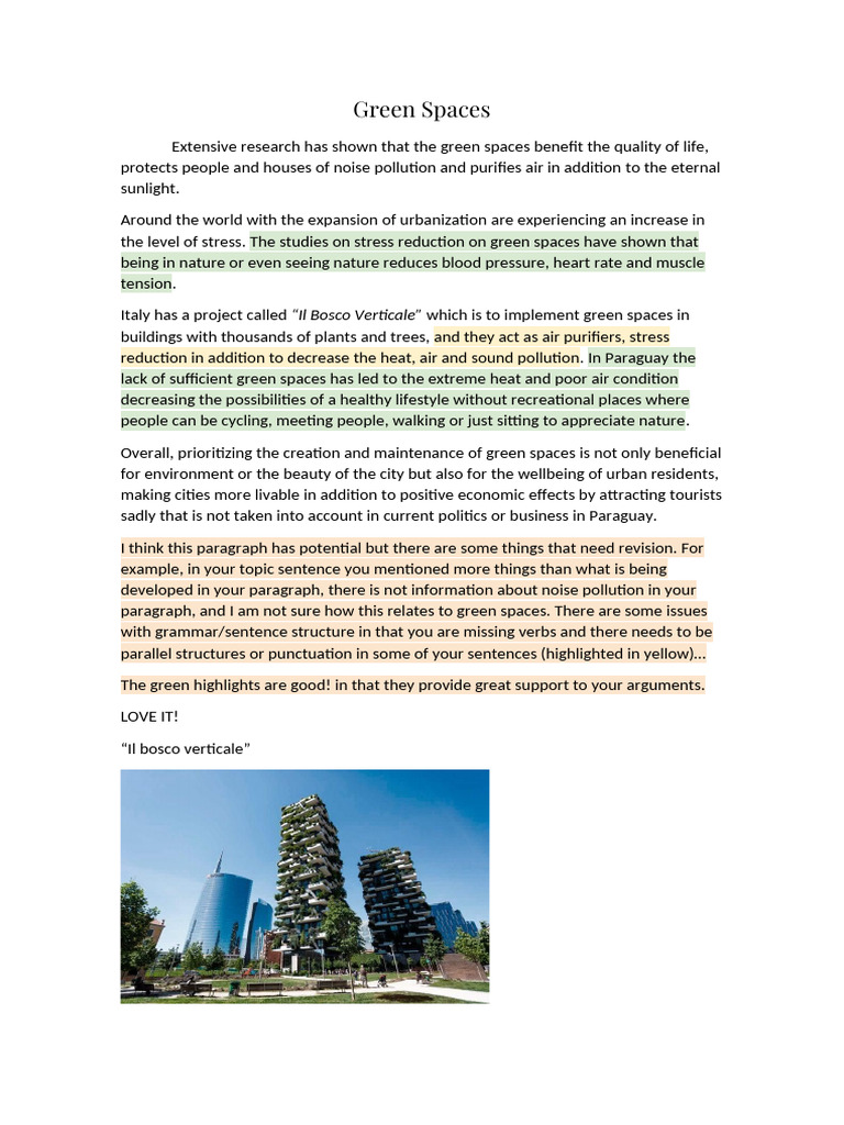 Green Spaces - Checked | PDF