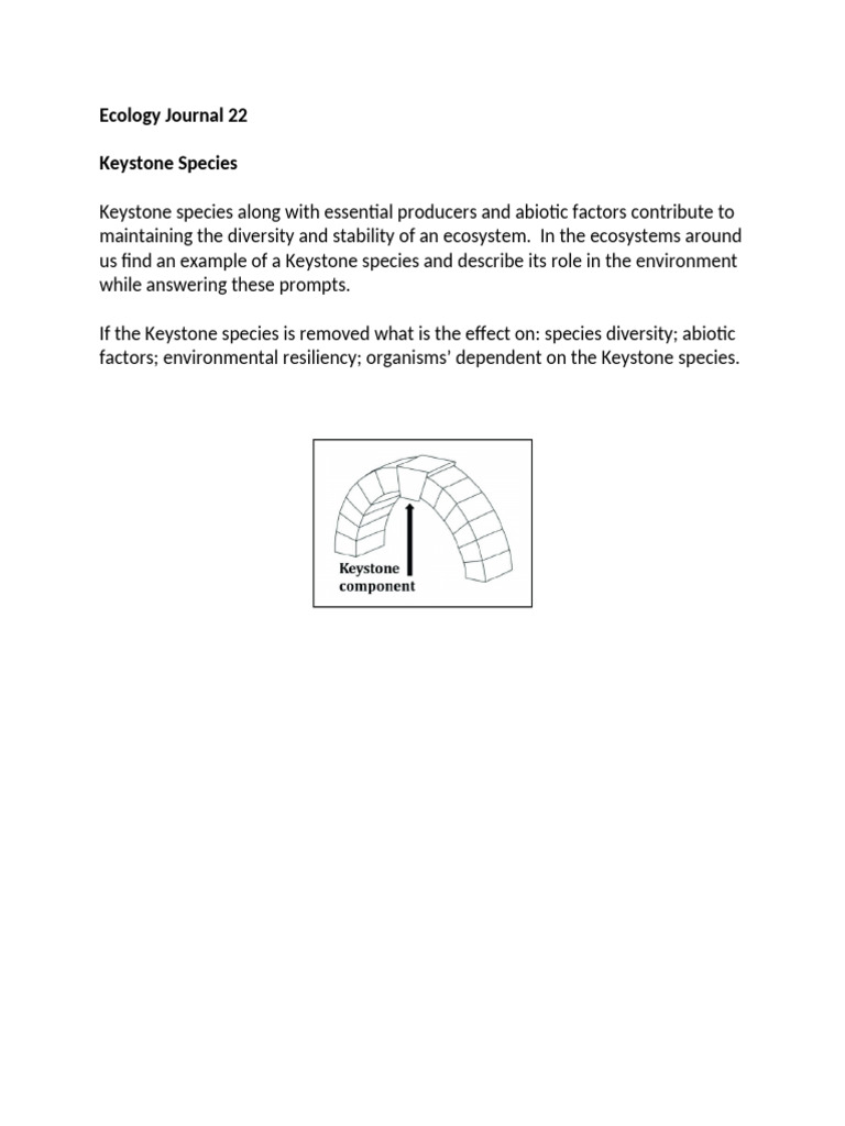 Ecology 22 Keystone Species | PDF
