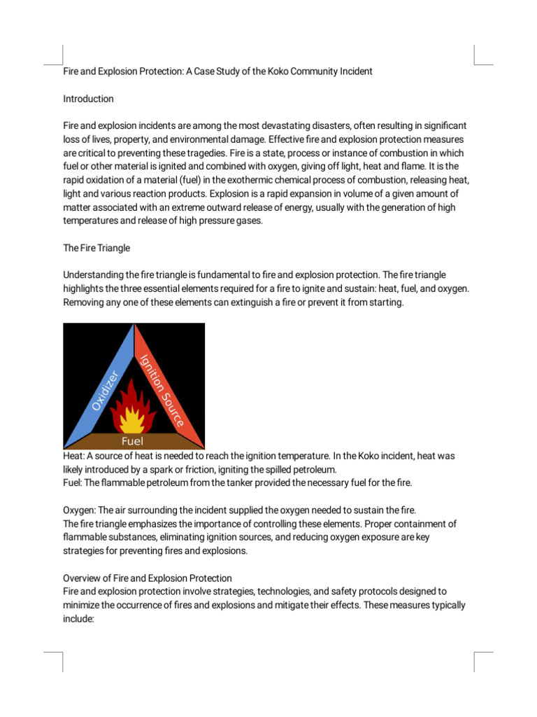 Fire and Explosion Protection | PDF | Fires | Combustion