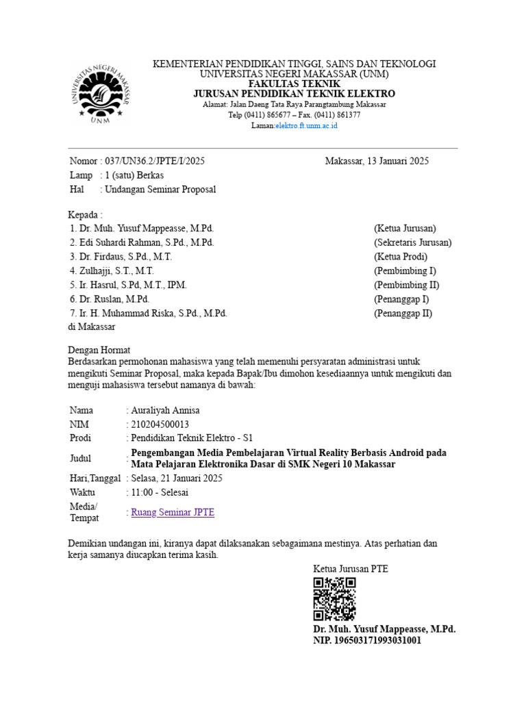 undangan seminar | PDF