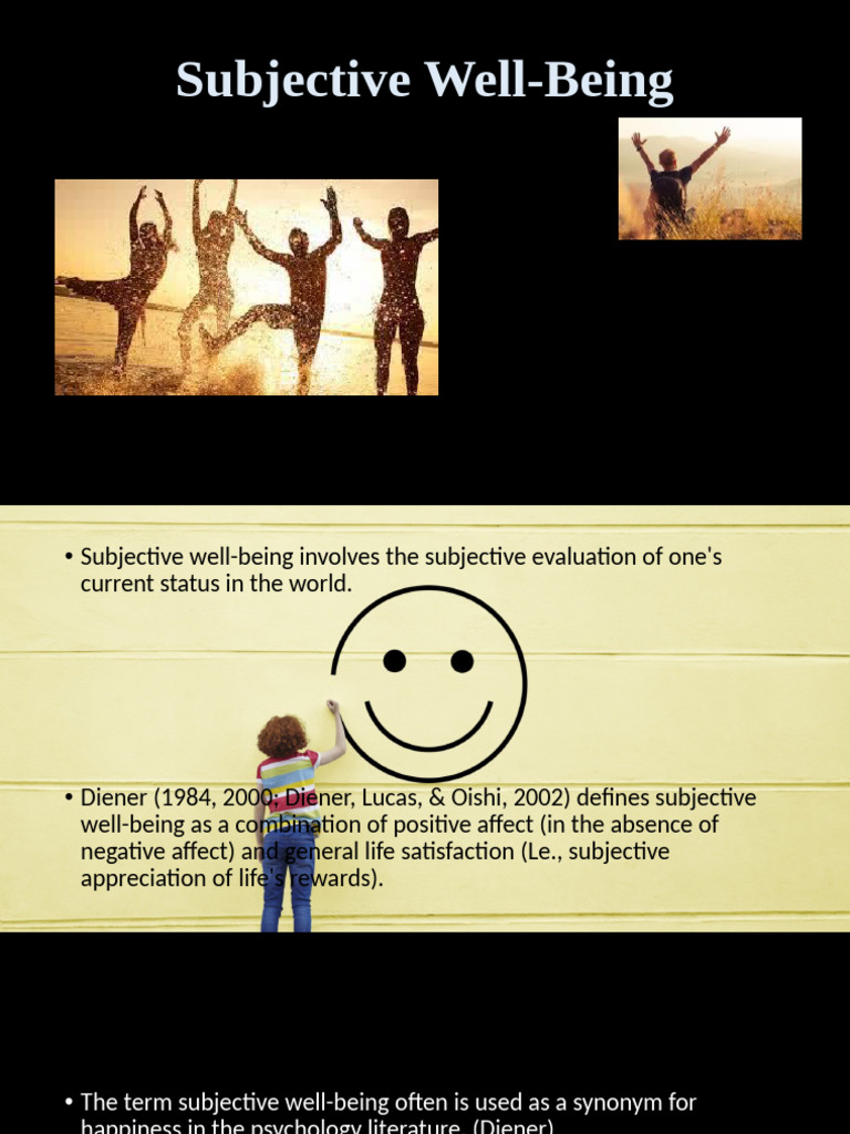 Subjective Well Being | PDF