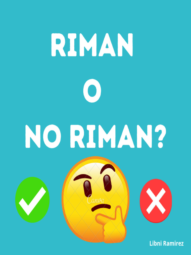 Copia de Rima o No Rima | PDF