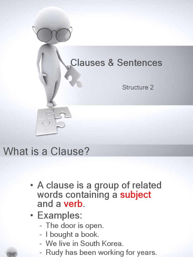 Clauses | PDF | Clause | Sentence (Linguistics)