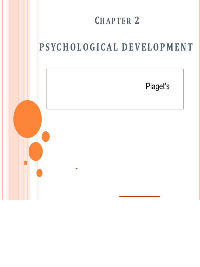 CH 2 - Lecture 2 - Psychological Development | PDF | Attachment Theory | Adolescence