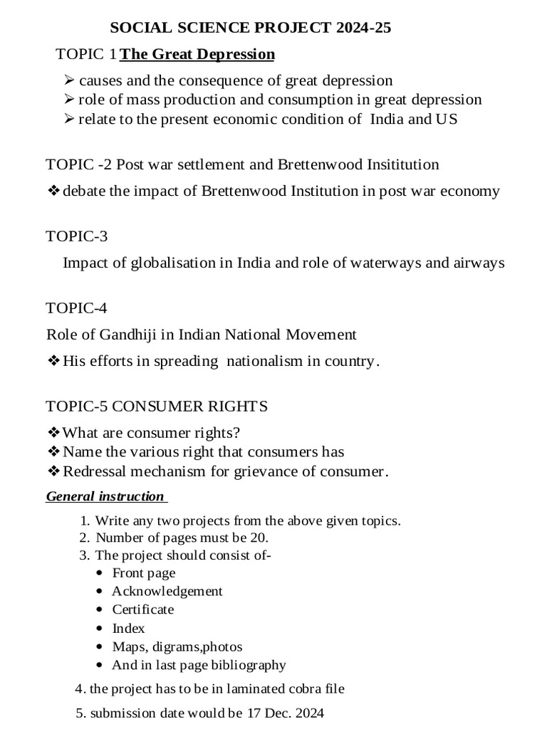 Social Science 10 Project | PDF