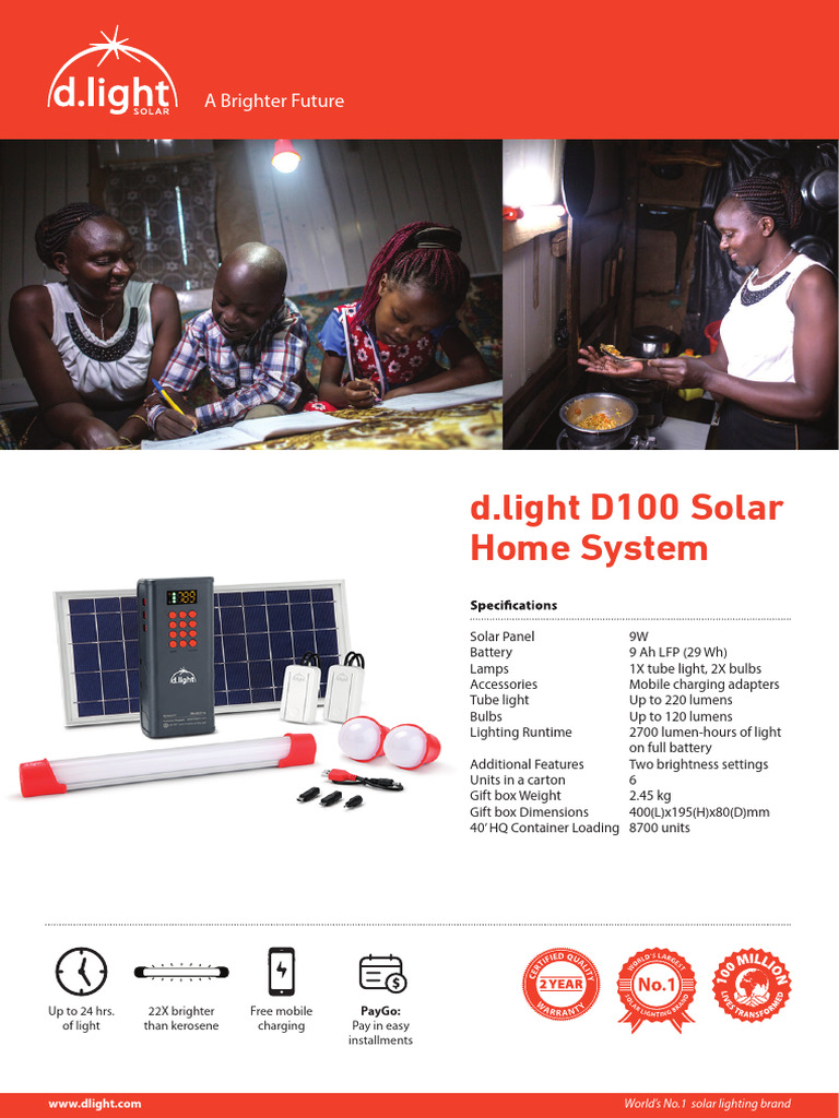 D100 Spec Sheet | PDF