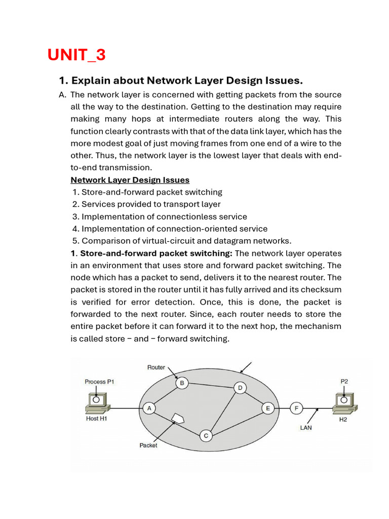 UNIT_3_sem answers | PDF | Routing | I Pv6