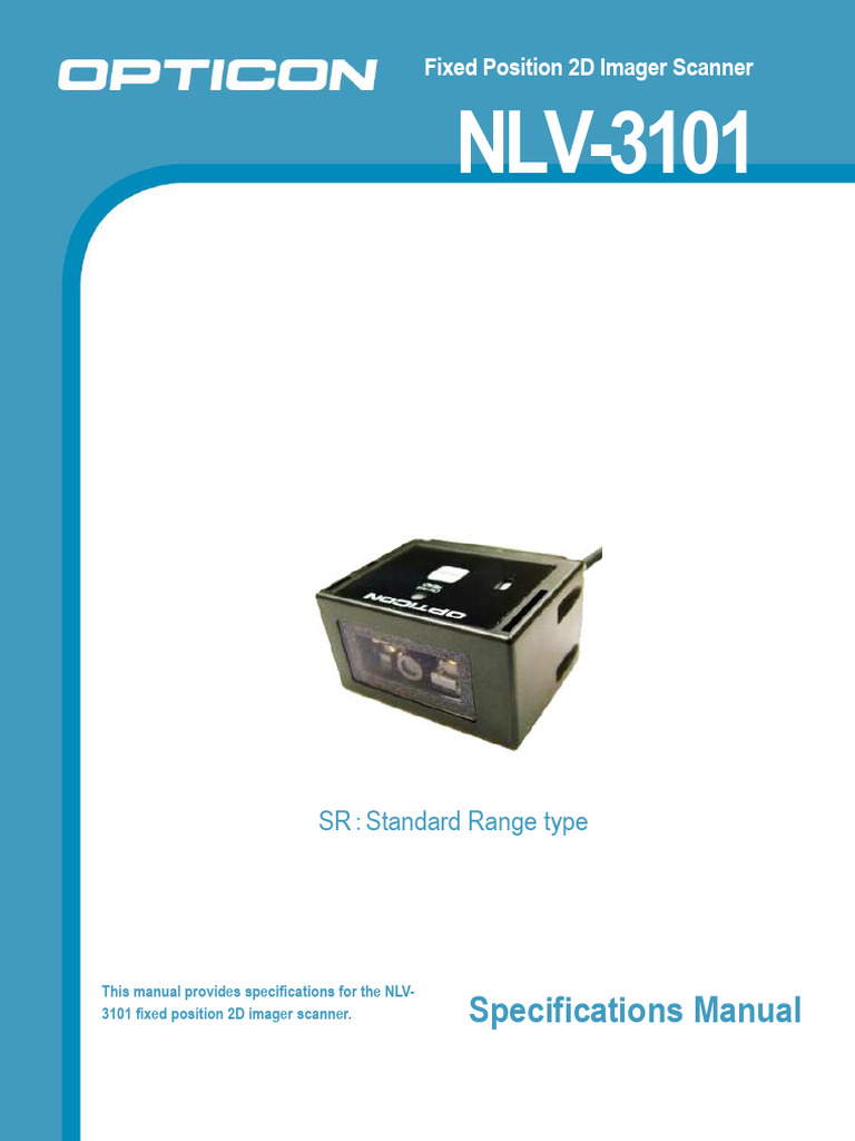 NLV-3101 2D Imager Scanner Manual | PDF | Usb | Barcode
