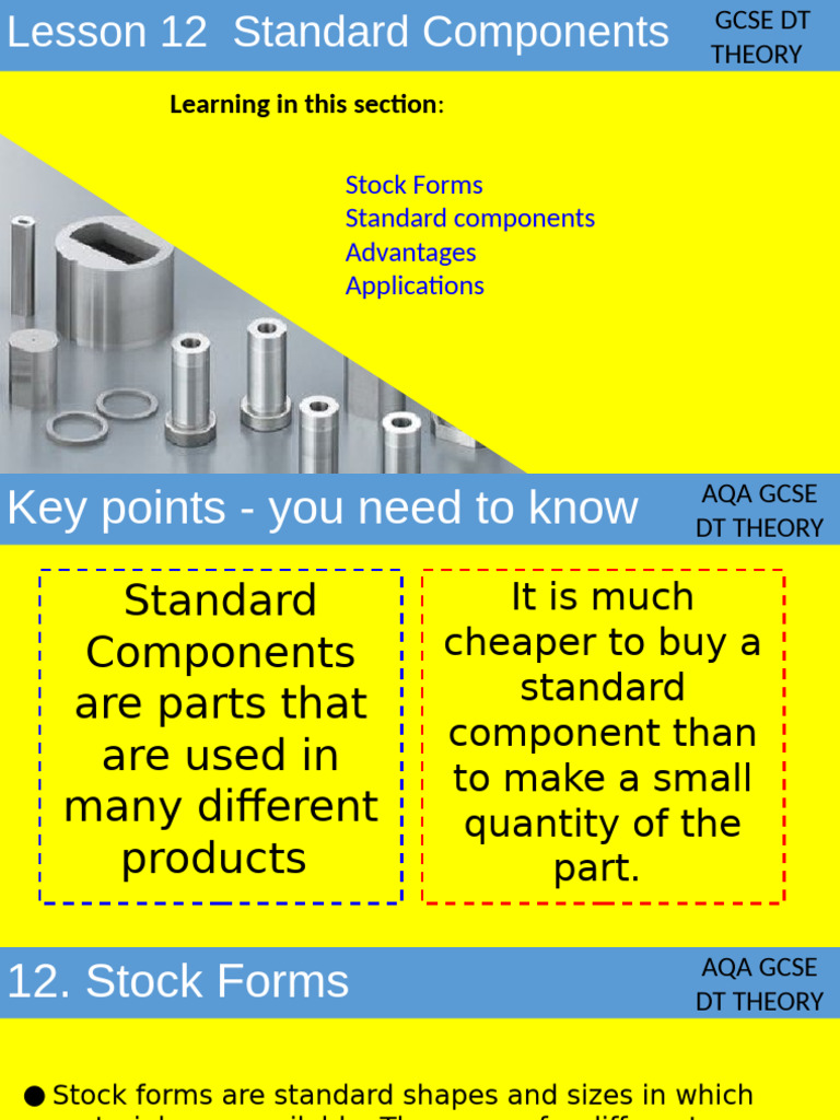 Understanding Stock Forms and Components | PDF | Electronics ...