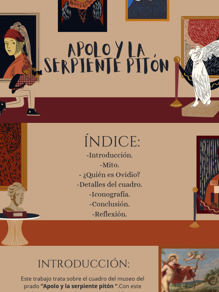 Presentación Apolo y La Serpiente Pitón | PDF | Apolo | Ovidio