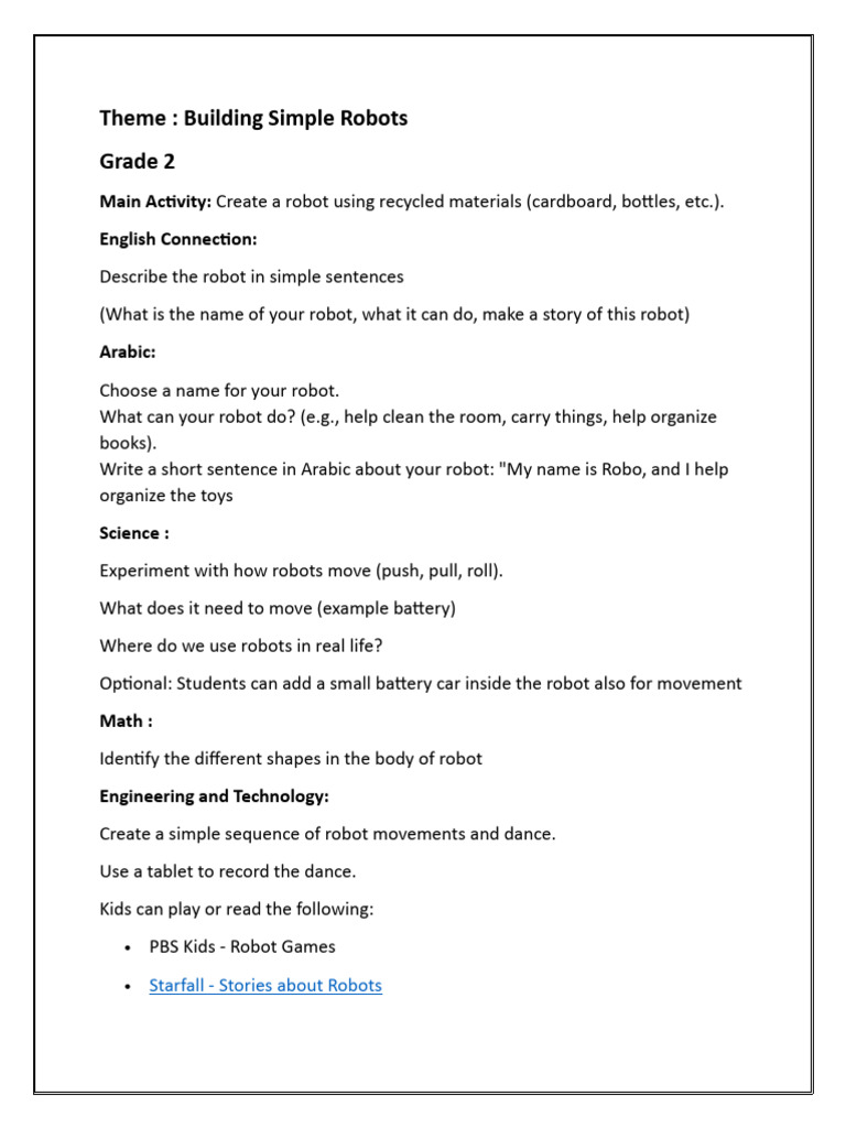 Grade 2 STEAM Project | PDF