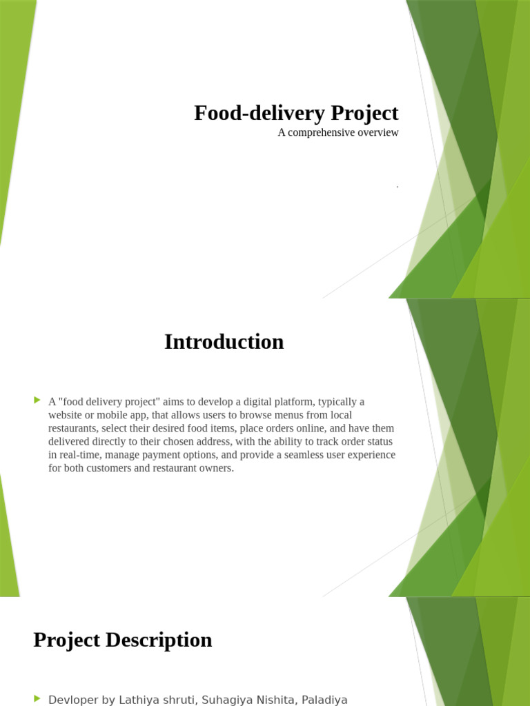Food-Delivery Project | PDF | Web Development | Information Technology