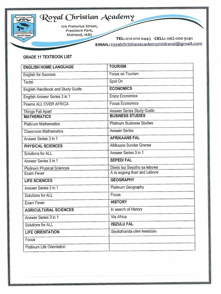 Grade 11 Textbook LST | PDF